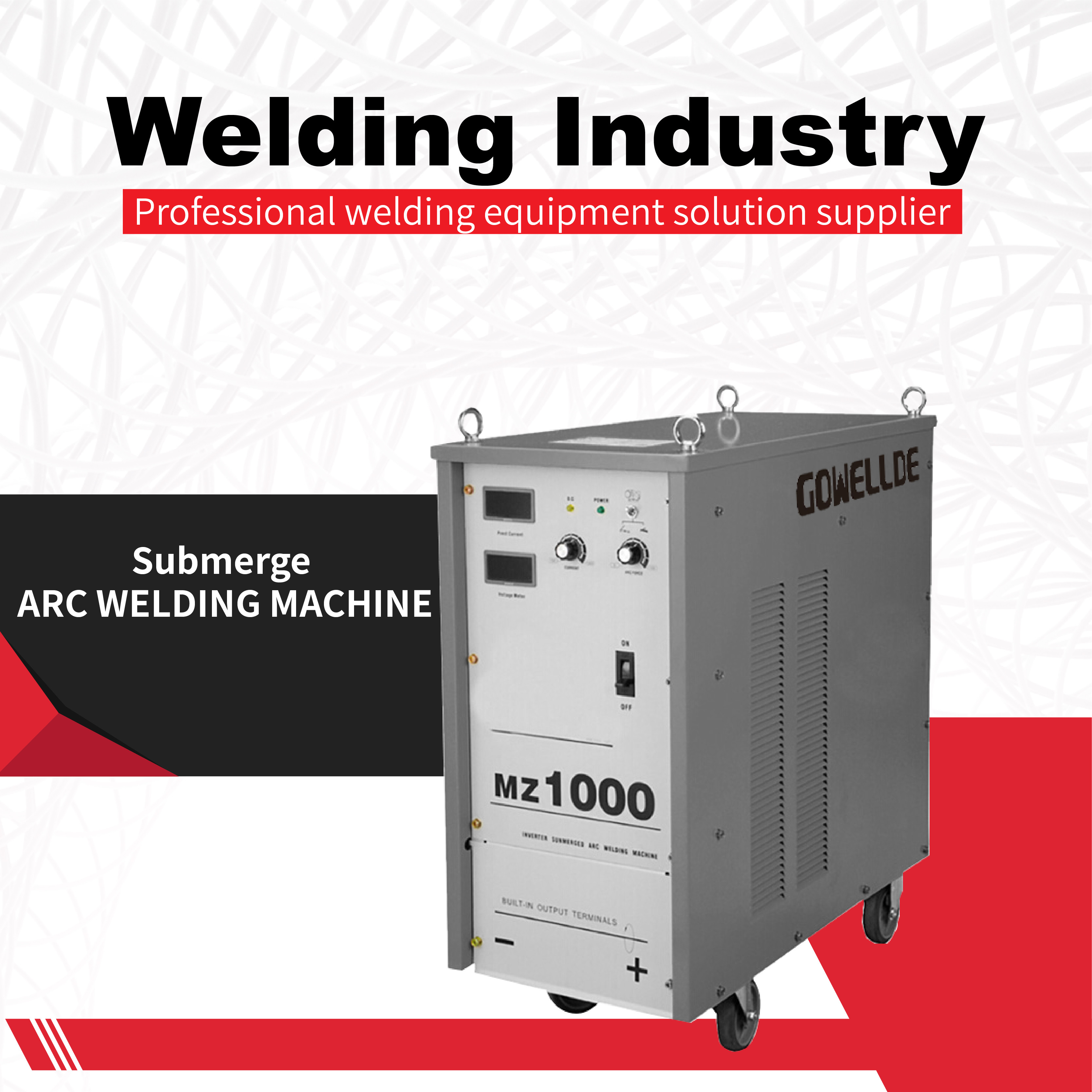 GOWELLDE MZ1000 Submerged ARC Welding Machine SAW IGBT 1000Amps 60Hz ...